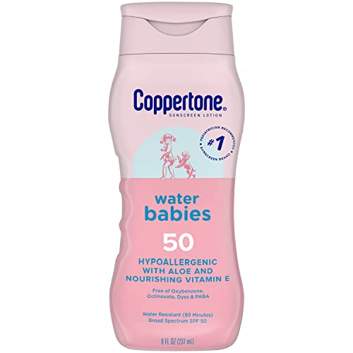 Coppertone Water Babies Sunscreen Lotion SPF 50, Pediatrician Recommen