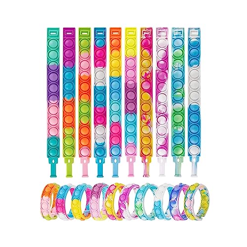 SEDLAV 24 Packs Fidget Pop Party Favors - Pop Its Bulk Set with Pop It
